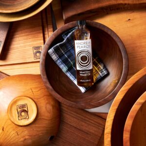 Andrew Pearce Premium Walnut Wood Oil Bowl Conditioner 8oz - Wooden Bowl and Cutting Board Oil