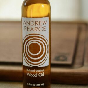 Andrew Pearce Premium Walnut Wood Oil Bowl Conditioner 8oz - Wooden Bowl and Cutting Board Oil