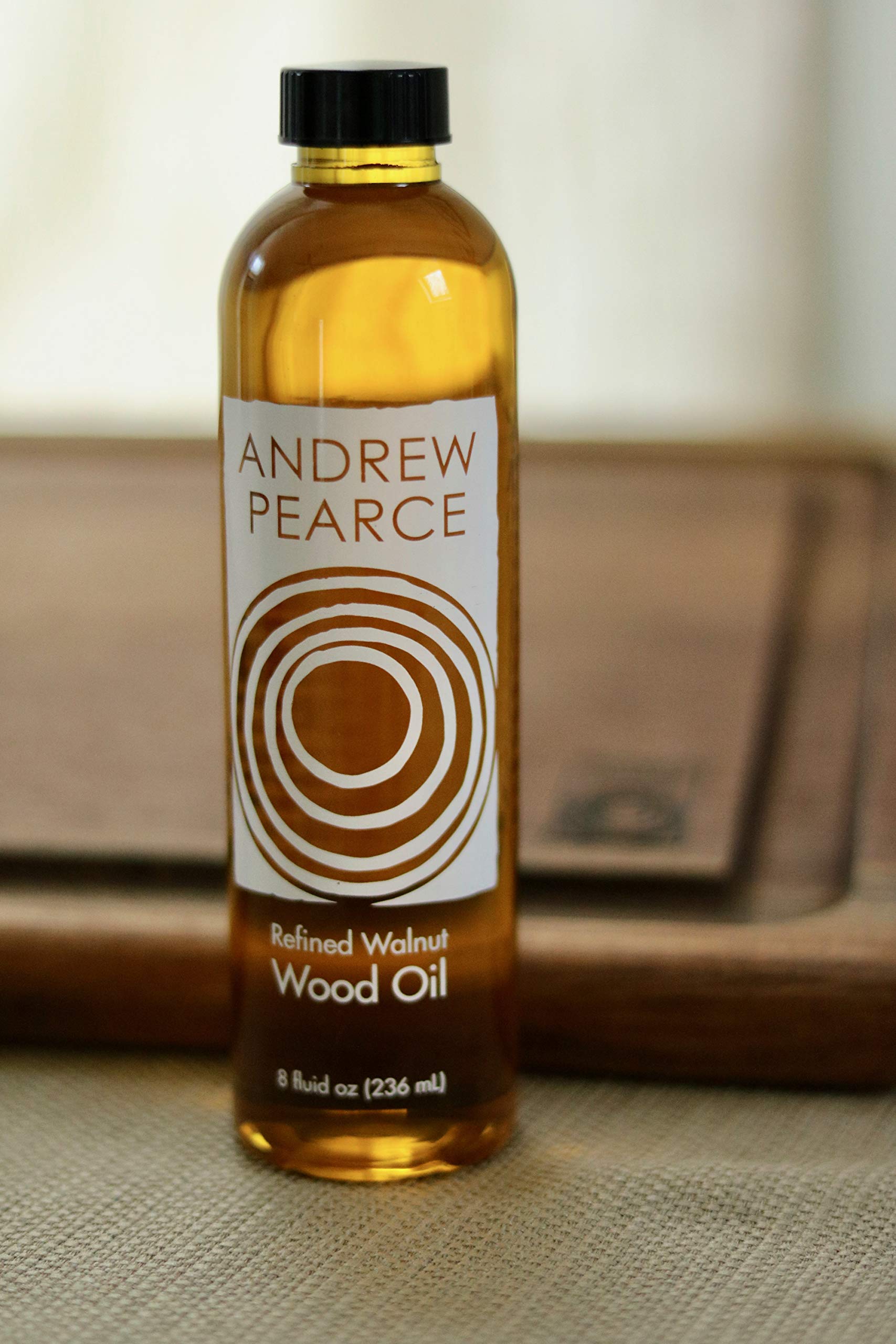 Andrew Pearce Premium Walnut Wood Oil Bowl Conditioner 8oz - Wooden Bowl and Cutting Board Oil