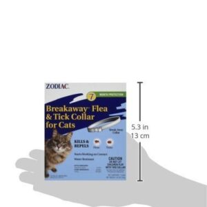 (3 Pack) Zodiac Breakaway Flea and Tick Collar for Cats, 13"