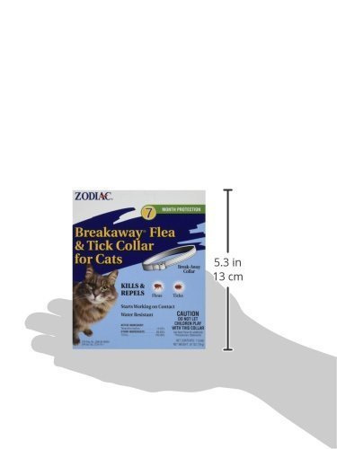 (3 Pack) Zodiac Breakaway Flea and Tick Collar for Cats, 13"