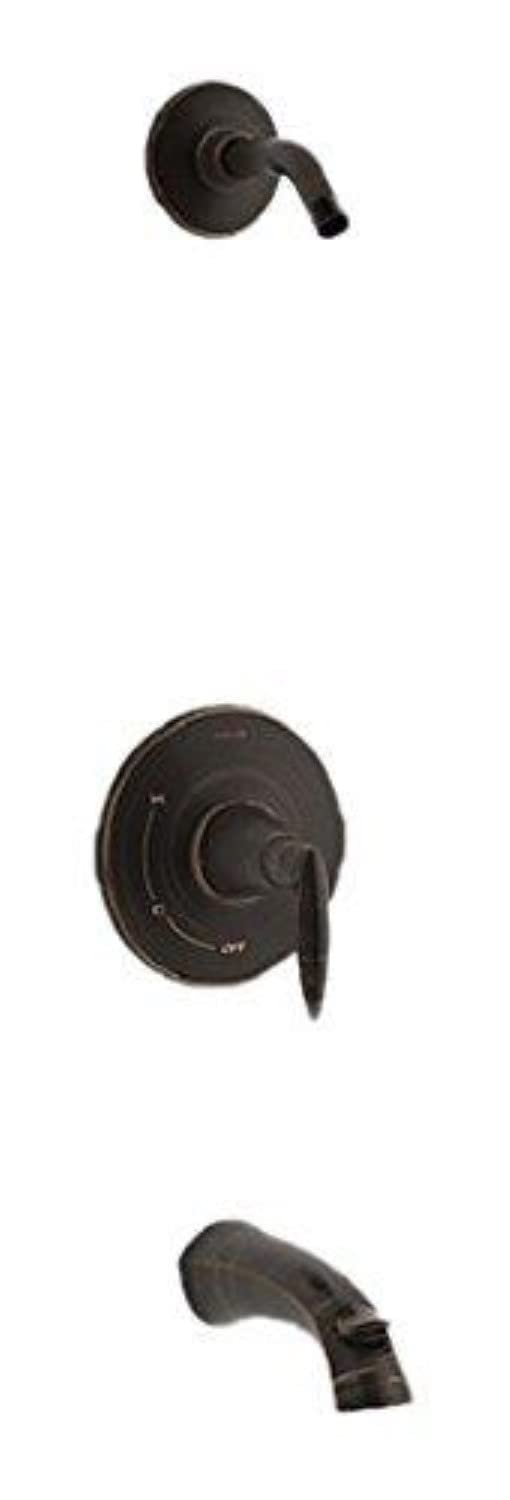 Kohler TLS45104-4-2BZ Alteo Rite-Temp® Bath & Shower Valve Trim with Lever Handle & Spout, Less Showerhead Oil-Rubbed Bronze