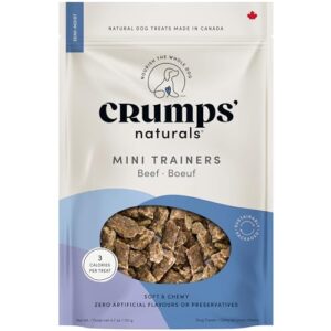 crumps' naturals mini trainers semi moist beef 4.7oz