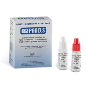 pts diagnostics 721 multi-chemistry controls (tot chol, ldl chol, glu, trig, ketones), levels 1 & 2