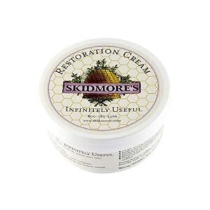 Skidmore's Restoration Cream | Leather Repair Cream for Furniture, Leather Conditioner, Softener | Leather Restoration Cream will Restore Antique Wood | Non-Toxic Formula, Made in USA | 6 Oz