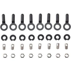 sks germany replacement eyebolt and nut set, silver