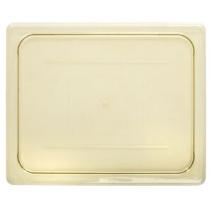 Cambro H-Pan 1/2 Size Amber Polysulfone Flat High Heat Food Pan Lid