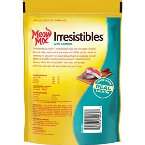 Meow Mix Irresistibles Soft Cat Treats, Salmon, 12 Ounce (Pack of 5)