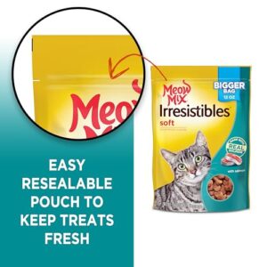 Meow Mix Irresistibles Soft Cat Treats, Salmon, 12 Ounce (Pack of 5)