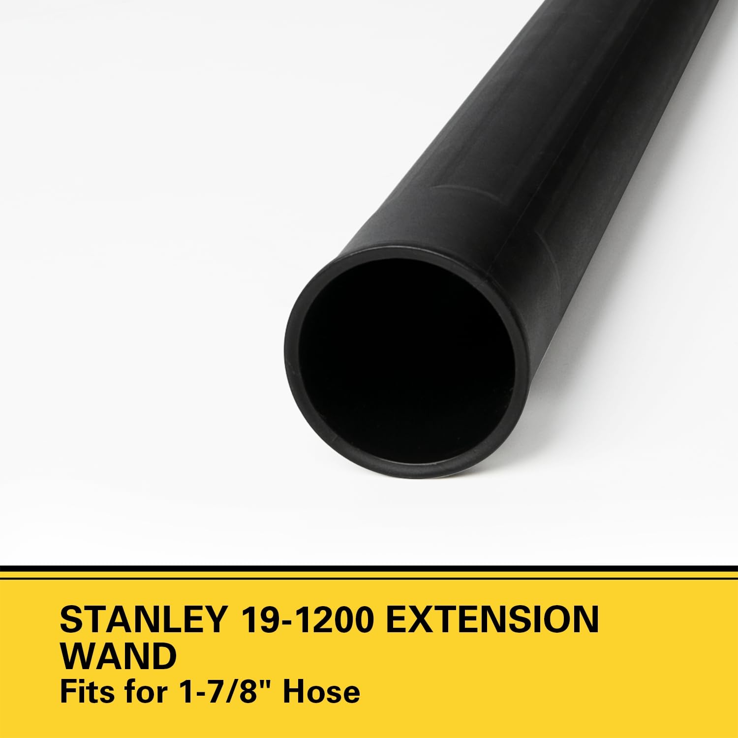 Stanley 19-1200 Universal Extension Wand 18" for Wet/ Dry Vacuums with a 1-7/8" Hose , Black