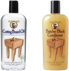 howard butcher block conditioner and cutting board oil, food grade conditioner and oil, great for wooden bowls and utensils, re hydrate your cutting blocks, 12 fl oz (pack of 1)