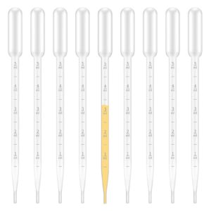 100 pcs 5ml plastic transfer pipettes for essential oils,liquids,graduated