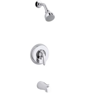 kohler ts15601-4-cp coralais rite-temp bath and shower valve trim with lever handle