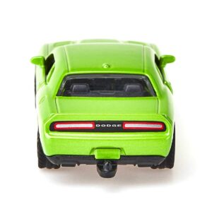 Siku 1408, Dodge Challenger SRT Hellcat, Metal/Plastic, Green, Opening Doors, Toy car for Children