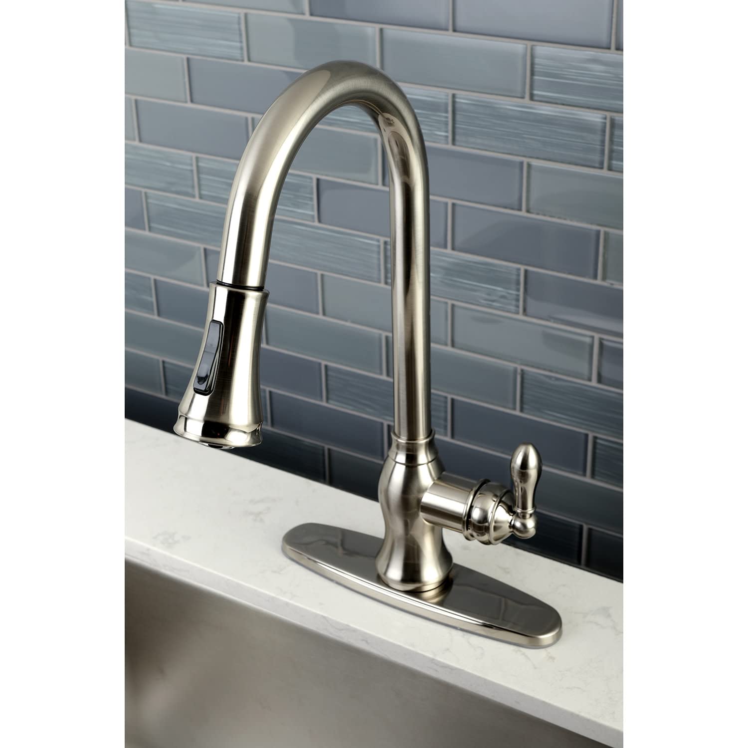 Kingston Brass Gsy7775Acl American Classic Kitchen Faucet, 8-3/4" in Spout Reach, Oil Rubbed Bronze