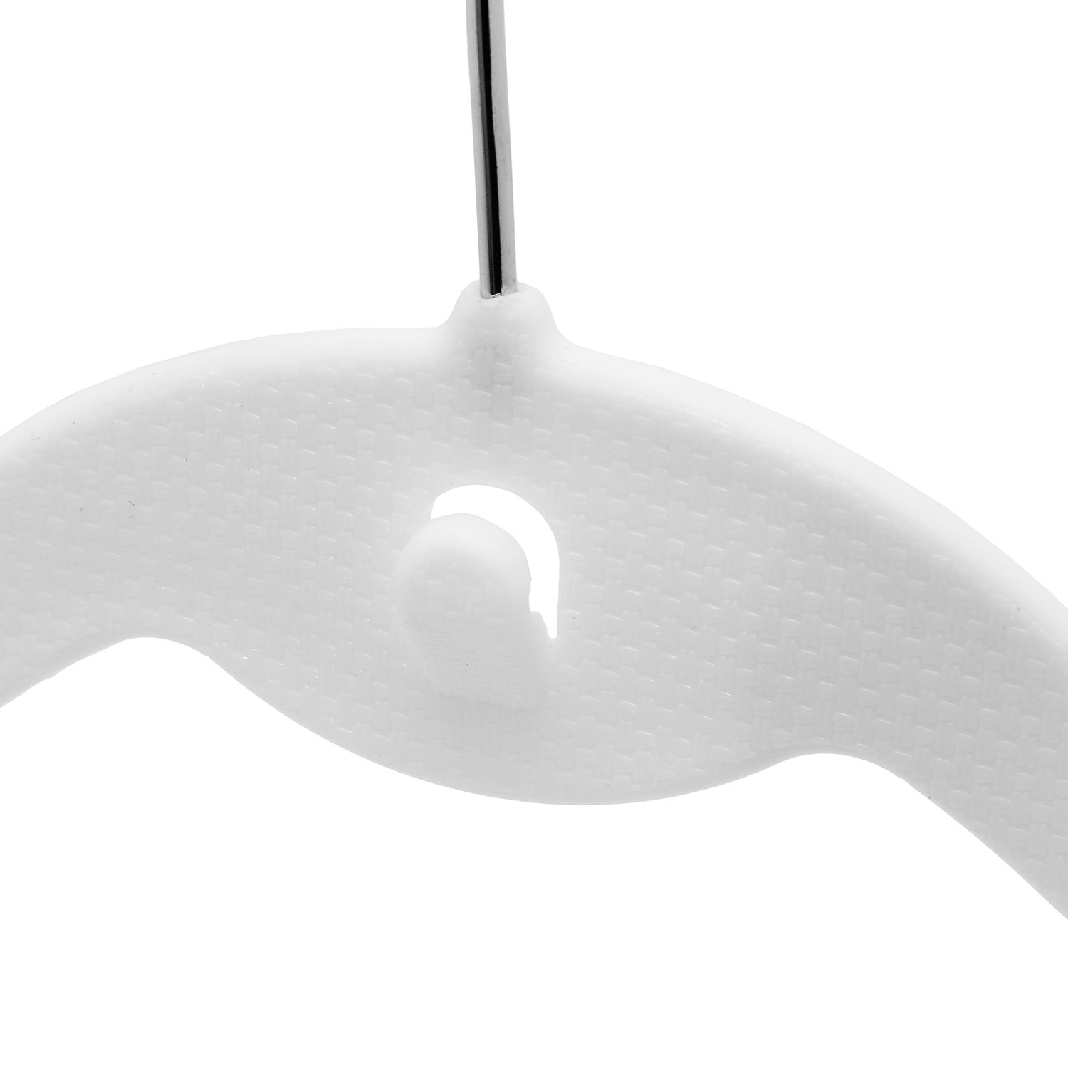 BriaUSA Cascade Hangers White Steel Swivel Hooks -Slim, Sturdy Saves You Extra Space - Box of 20