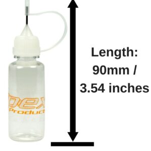 Apex RC Products 15ml / .5oz Oil/Fluid Dropper Plastic Bottle W/Needle Tip - 5 Pack 2101