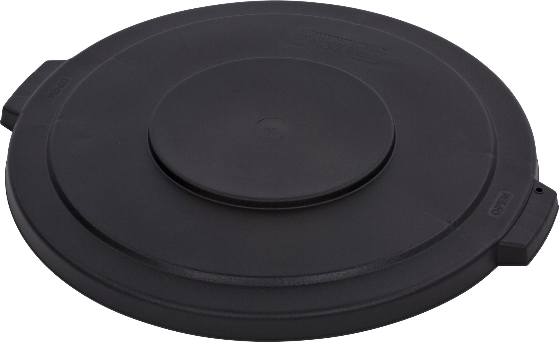 Carlisle FoodService Products CFS 34103303 Bronco Round Waste Container Lid, 22.5" Length, 22.5" Width, 2.13" Height, Polyethylene (LLDPE), Black, 32 gal (Pack of 4)