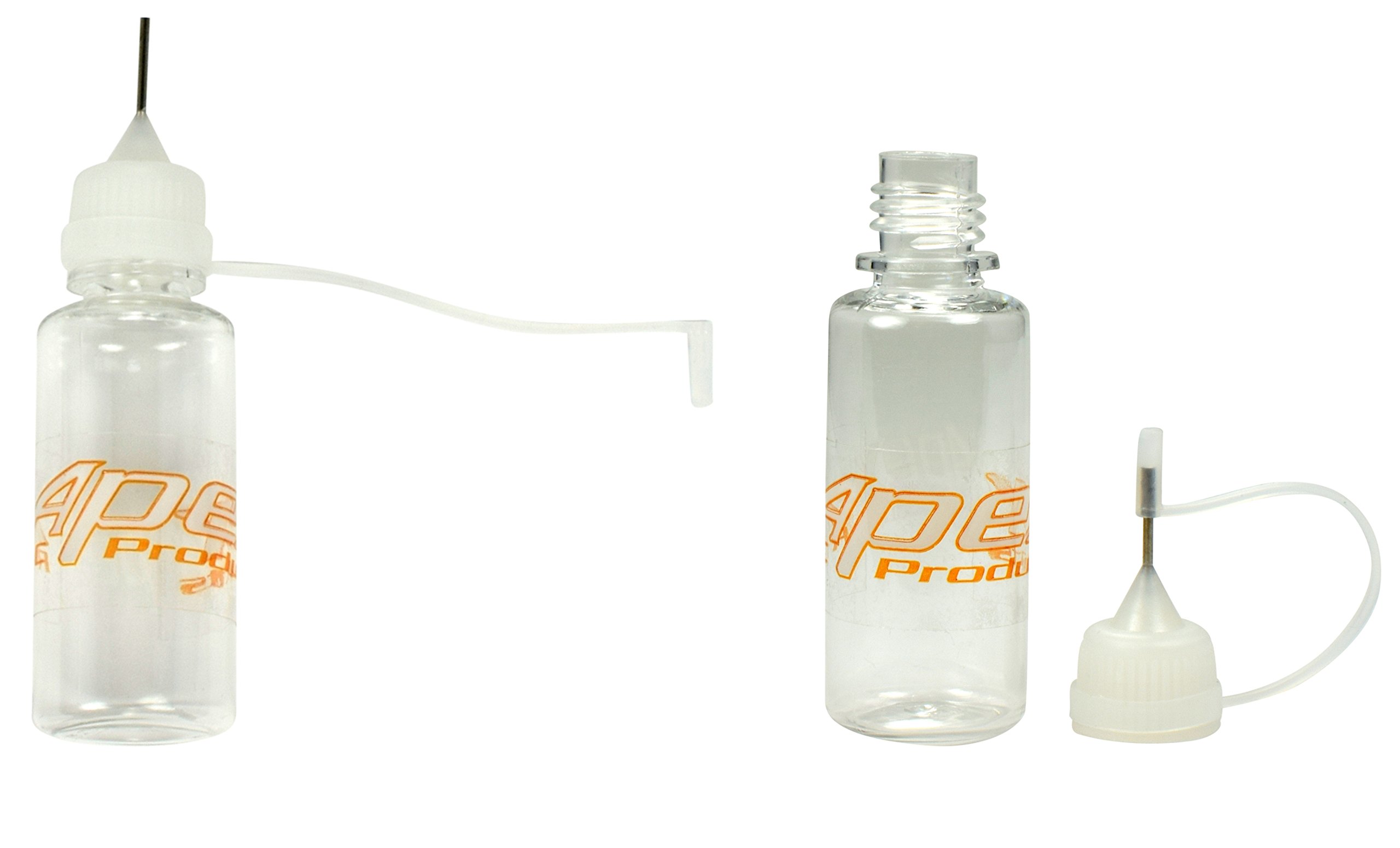 Apex RC Products 15ml / .5oz Oil/Fluid Dropper Plastic Bottle W/Needle Tip - 5 Pack 2101