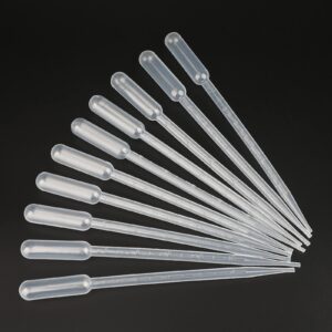 100 Pcs 5ML Plastic Transfer Pipettes for Essential Oils,Liquids,Graduated