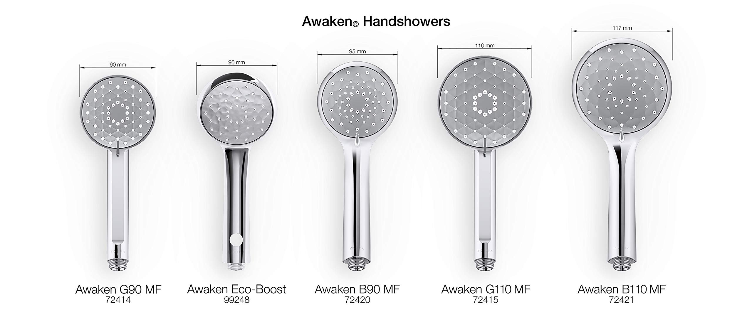 Awaken B110 Multifunction Handshower