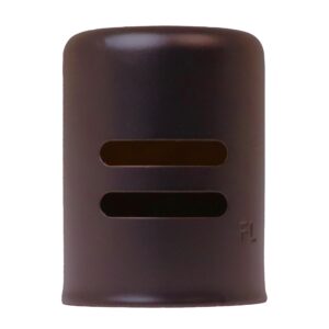 westbrass r201-12 1-5/8" x 2-1/4" solid brass air gap cap only, non-skirted, oil rubbed bronze