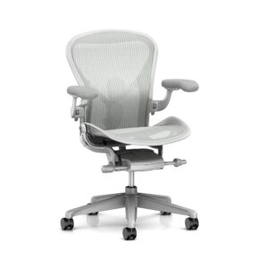 herman miller aeron ergonomic chair - size b, mineral