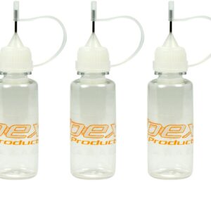 Apex RC Products 15ml / .5oz Oil/Fluid Dropper Plastic Bottle W/Needle Tip - 5 Pack 2101