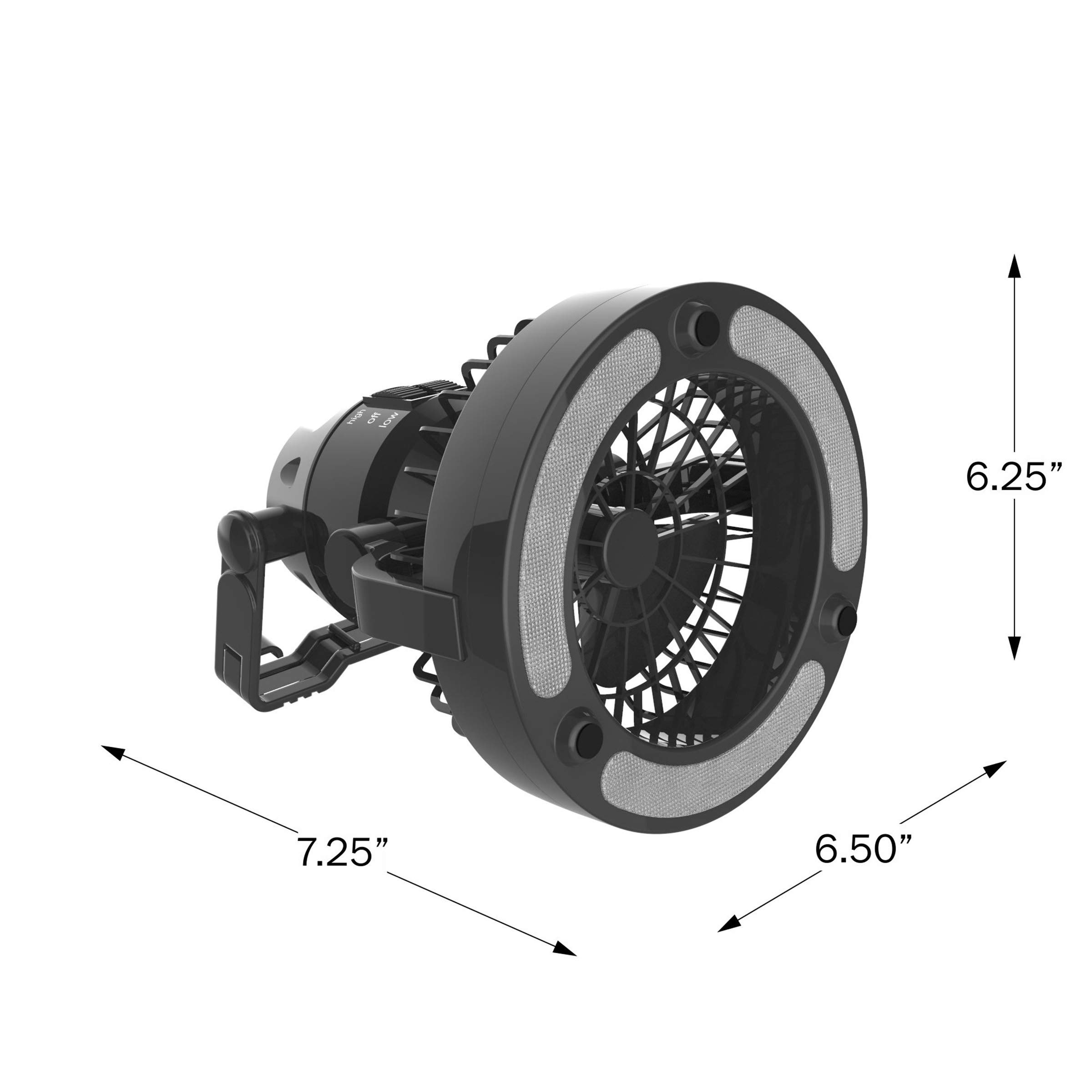 LED Lantern, 2 in 1 Battery Powered Fan and Lantern by Wakeman Outdoors (Portable Fan)