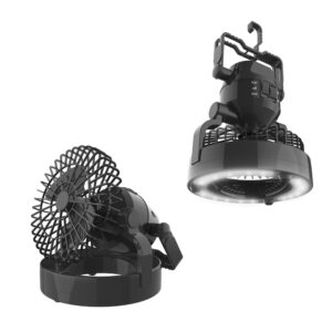 led lantern, 2 in 1 battery powered fan and lantern by wakeman outdoors (portable fan)