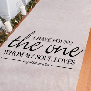 song of solomon aisle runner