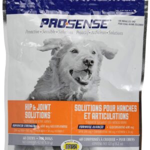 ProSense Hip and Joint Solutions 60 Count, for Dogs, Advanced Strength Glucosamine Chews