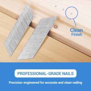 meite 15 Gauge Angled Finish Nails, 2-Inch 34 Degree DA Series Galvanized Finishing Nails for Nailer Guns - Perfect for Window Trim, Cabinet Building and Other DIY Projects (2,000 Counts)