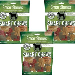 (3 Pack) Smartchews Safari Chews For Dogs, Small, 14 Pieces Each