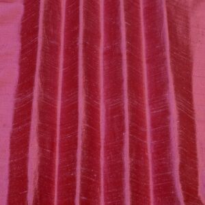 Iridescent Raspberry Pink Dupioni Silk, 100% Silk Fabric, by The Yard, 44" Wide