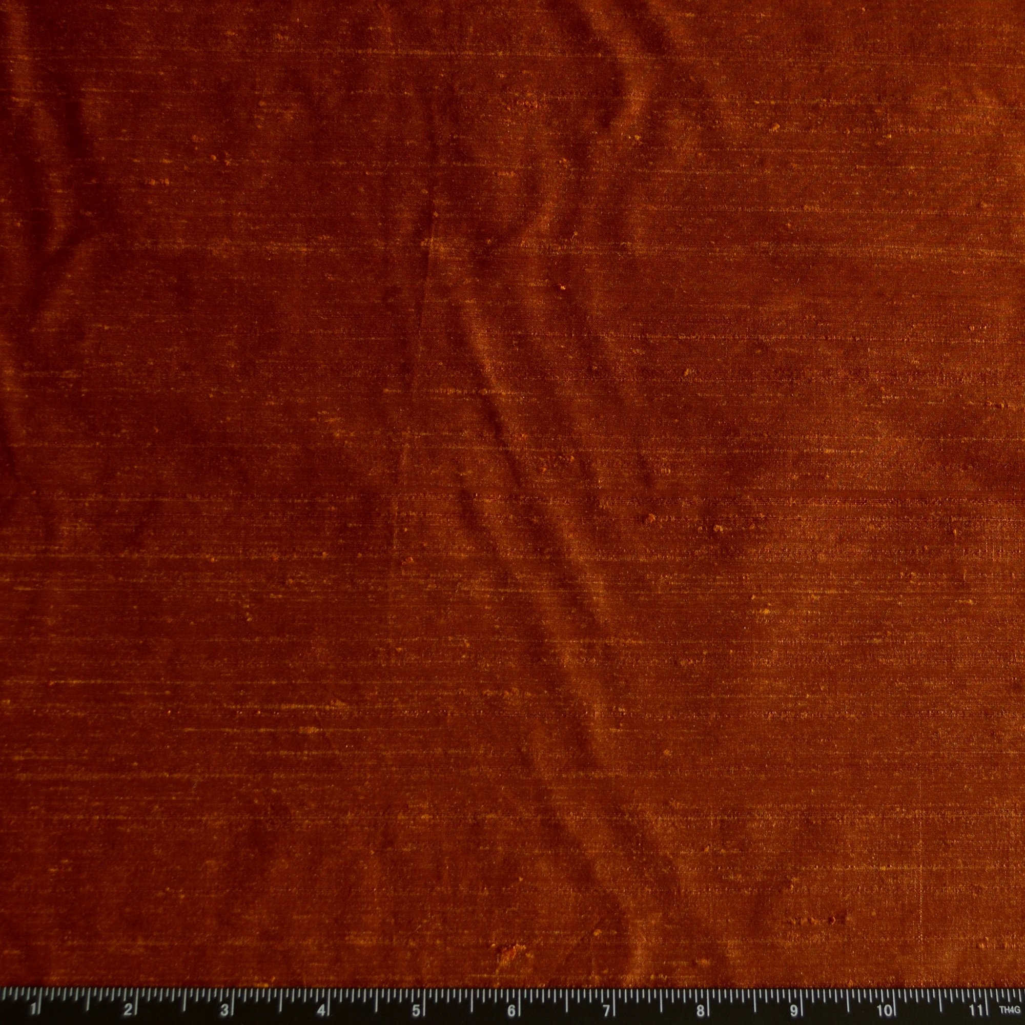 Iridescent Mahogany Brown Dupioni Silk, 100% Silk Fabric, by The Yard, 44" Wide