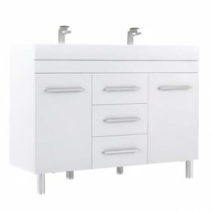 Alya Bath Ripley Bathroom Vanity, 48, White