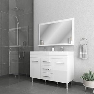 Alya Bath Ripley Bathroom Vanity, 48, White