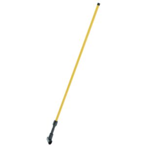 hubert mop handle for 5" w mop head clincher style yellow fiberglass - 54" l