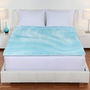 rx-2008 authentic comfort 5 zone 3" foam queen mattress topper