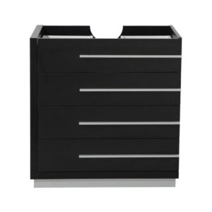 Fresca Livello 30" Black Modern Bathroom Cabinet - Cabinet Only (Sink Not Included)