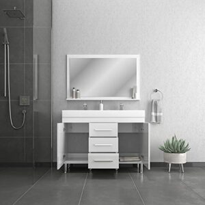 Alya Bath Ripley Bathroom Vanity, 48, White