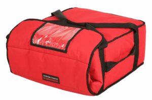 pizza bag, thermal pizza delivery bags insulated food delivery bag moisture free professional pizza warmer carrier bags (holds up to five 16" or four 18" pizza)