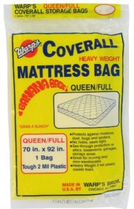 warps cb-70 70" x 92" medium mattress storage bag