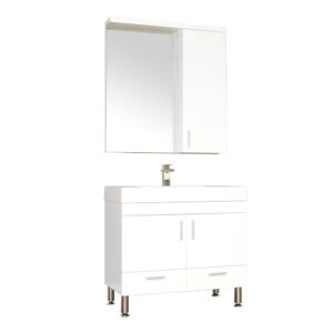 alya bath ripley bathroom vanity, 36 inch, white