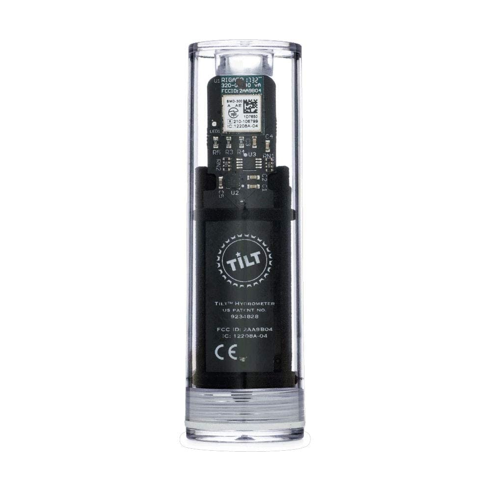 Tilt Wireless Black Hydrometer and Thermometer: Patented Brewing Technology for Precision Monitoring & Control for Fermentation of Beer, Wine, Cider, Mead & More