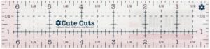 riley blake designs riley blake cute cuts ruler 1.5"x6.5", white