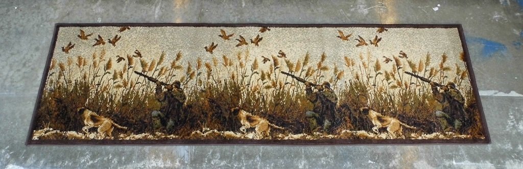 Duck Bird Hunting Scene Area Rug (2 Feet 2 Inch X 7 Feet 2 Inch Runner)