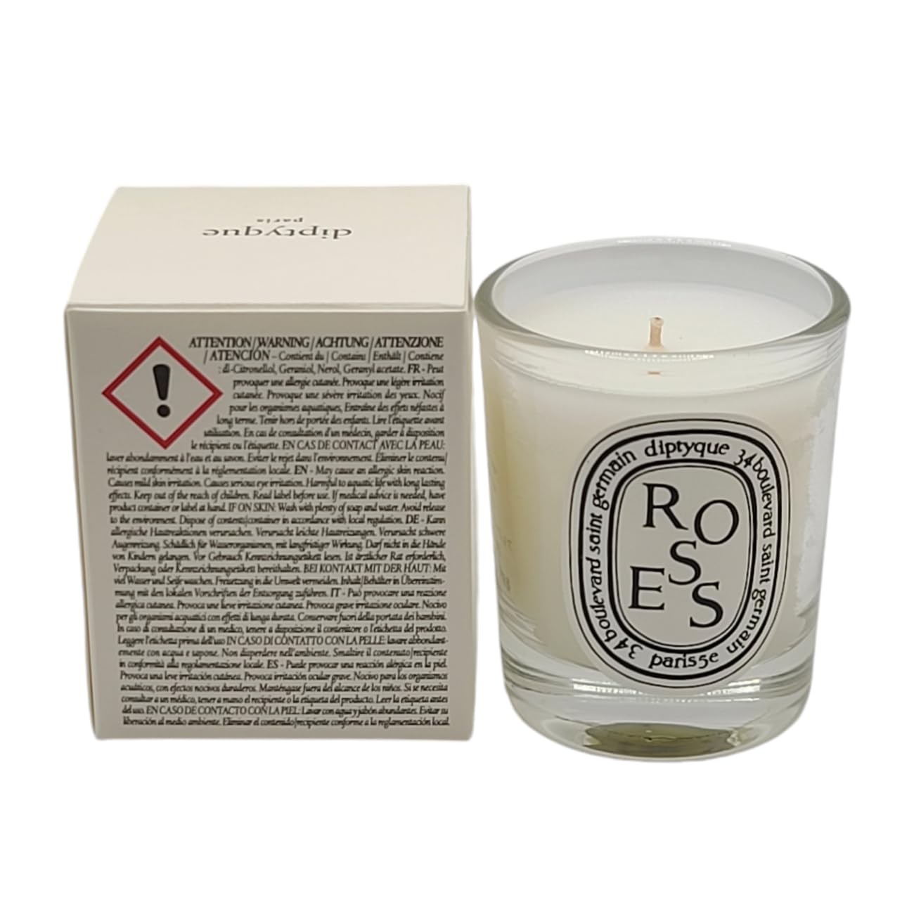 Diptyque Roses Scented Candle Mini 35g