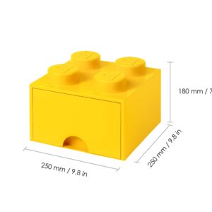 LEGO Brick Drawer 4 Bright Yellow